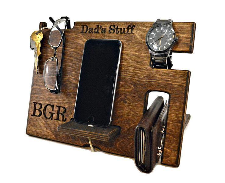 The Original ManStand® - Handcrafted Phone Dock and Organization Stand ...